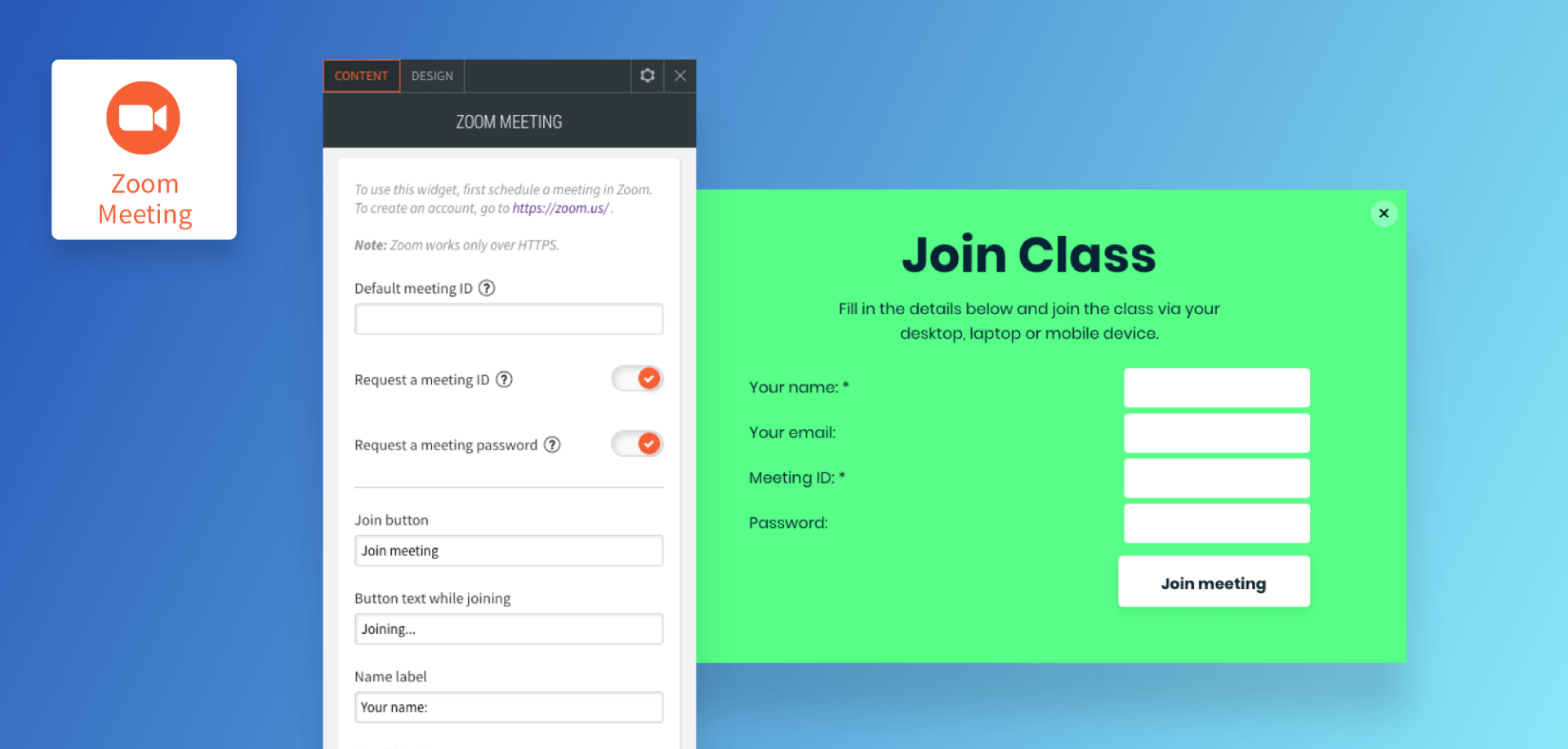 Using our new Zoom widget